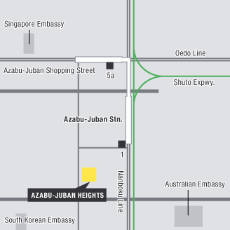 Area Information Azabu-Juban Heights - Tokyo Luxury Apartments from ...